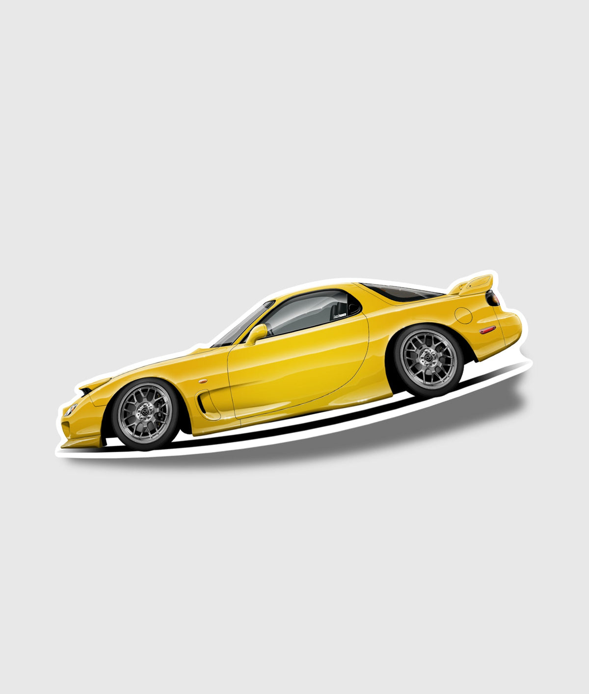 Mazda FD RX7 Sticker - Yellow - Hardtuned Australia
