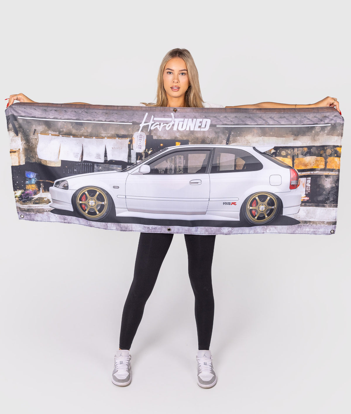 Honda Civic EK Garage Flag - Hardtuned Australia
