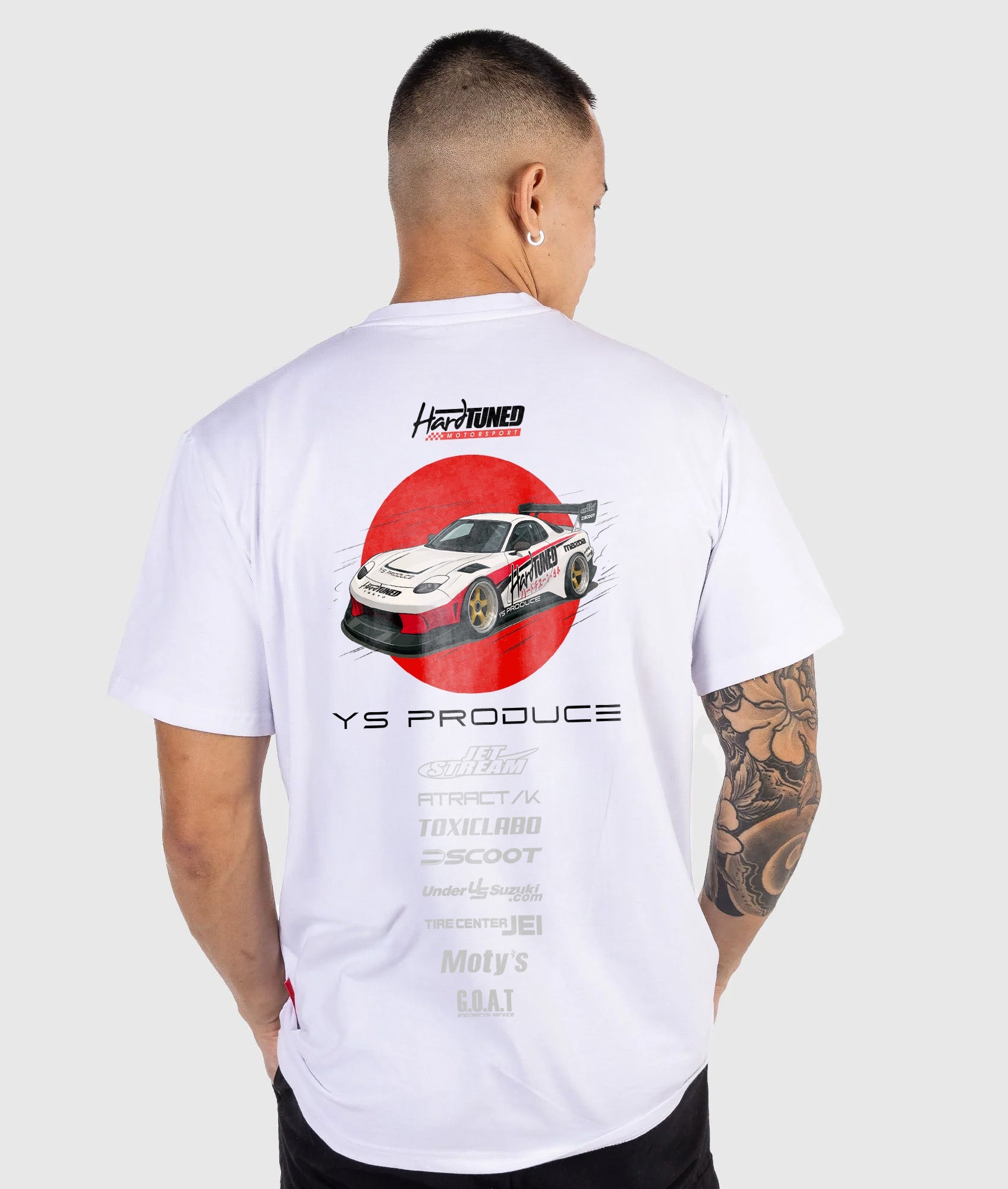Yuuki Kamakura RX-7 Oversized Team Tee - White – Hardtuned Australia