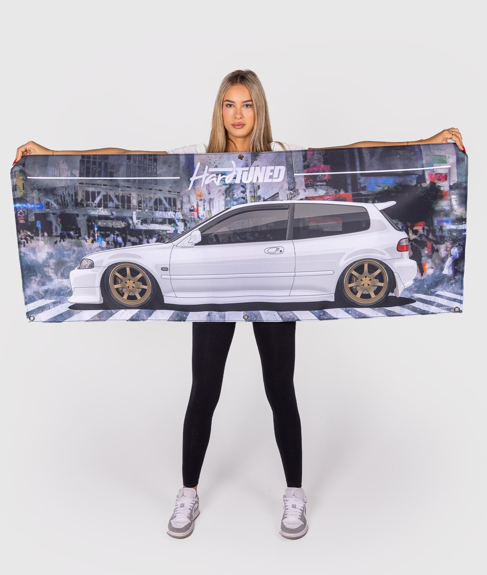 Honda Civic EG Garage Flag – Hardtuned Australia