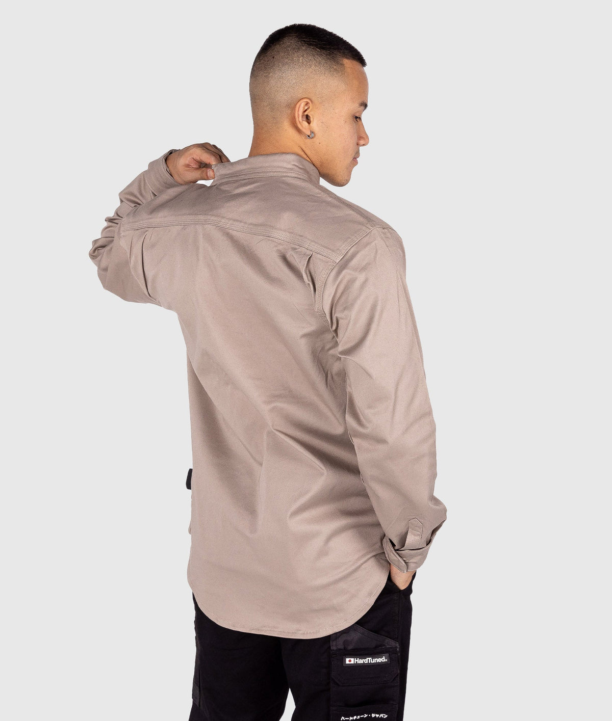 Long Sleeve Work Shirt - Tan - Hardtuned Australia