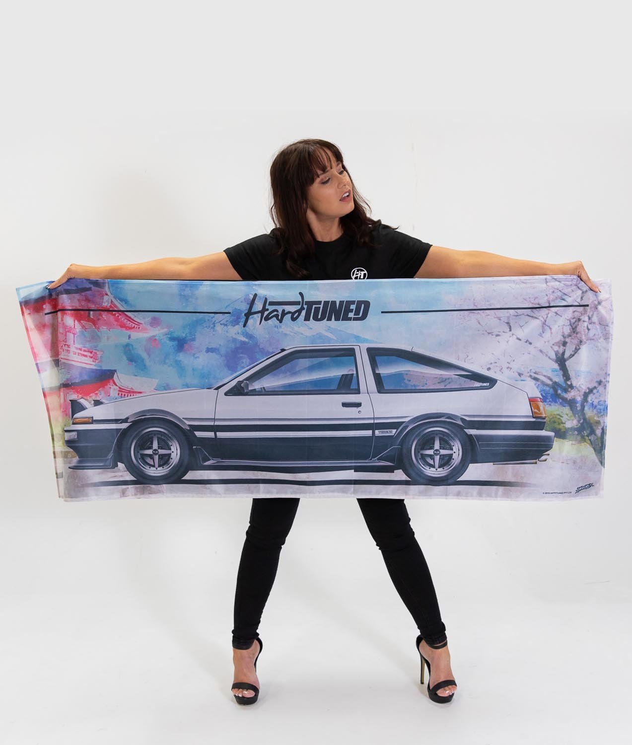 Toyota AE86 Garage Flag – Hardtuned Australia